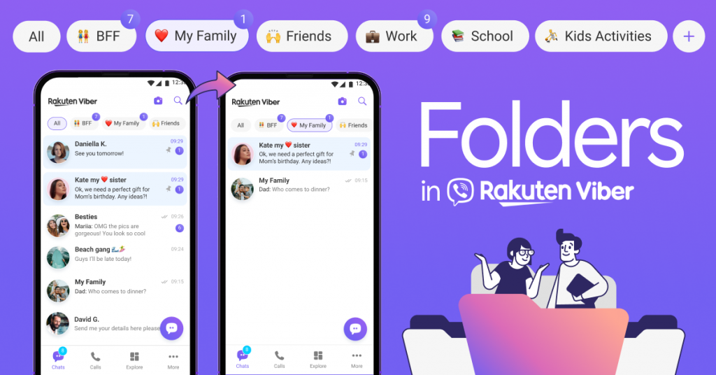 Organize Your Chats Effortlessly with Folders | Viber